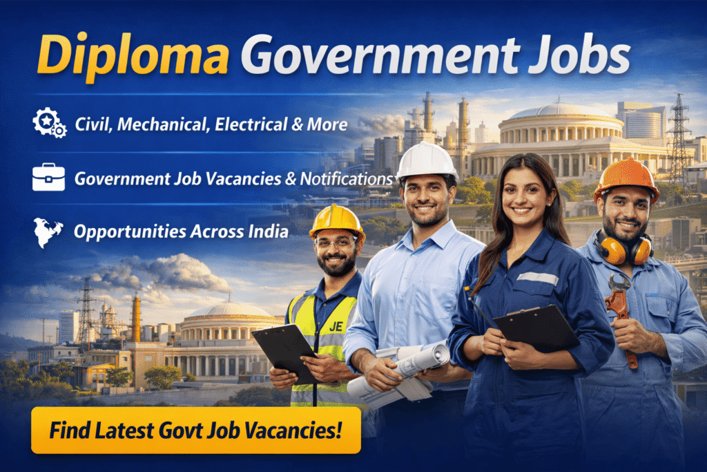 Diploma Government Jobs | Latest Govt Jobs for Diploma Holders